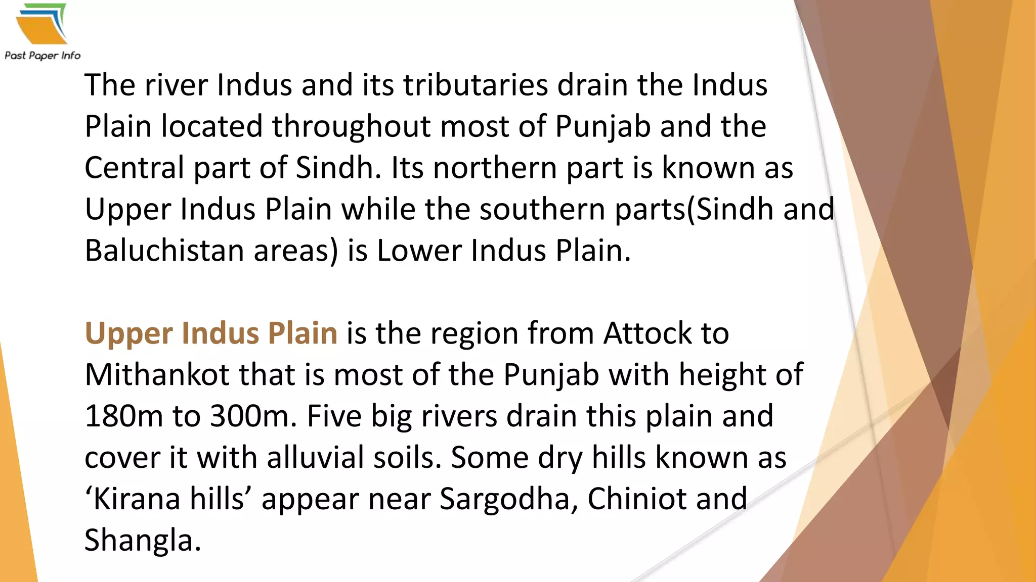 The natural topography of pakistan | PPTX