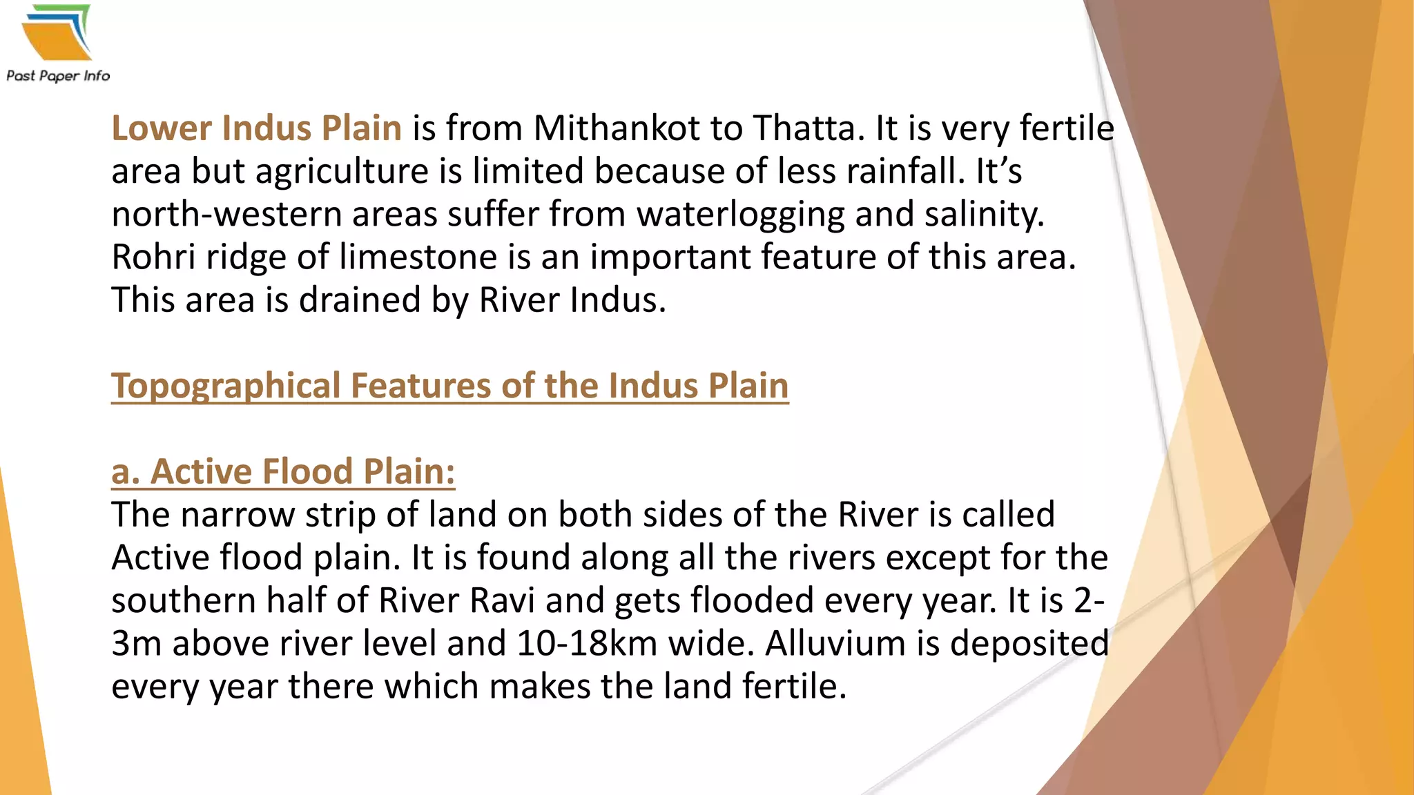 The natural topography of pakistan | PPTX