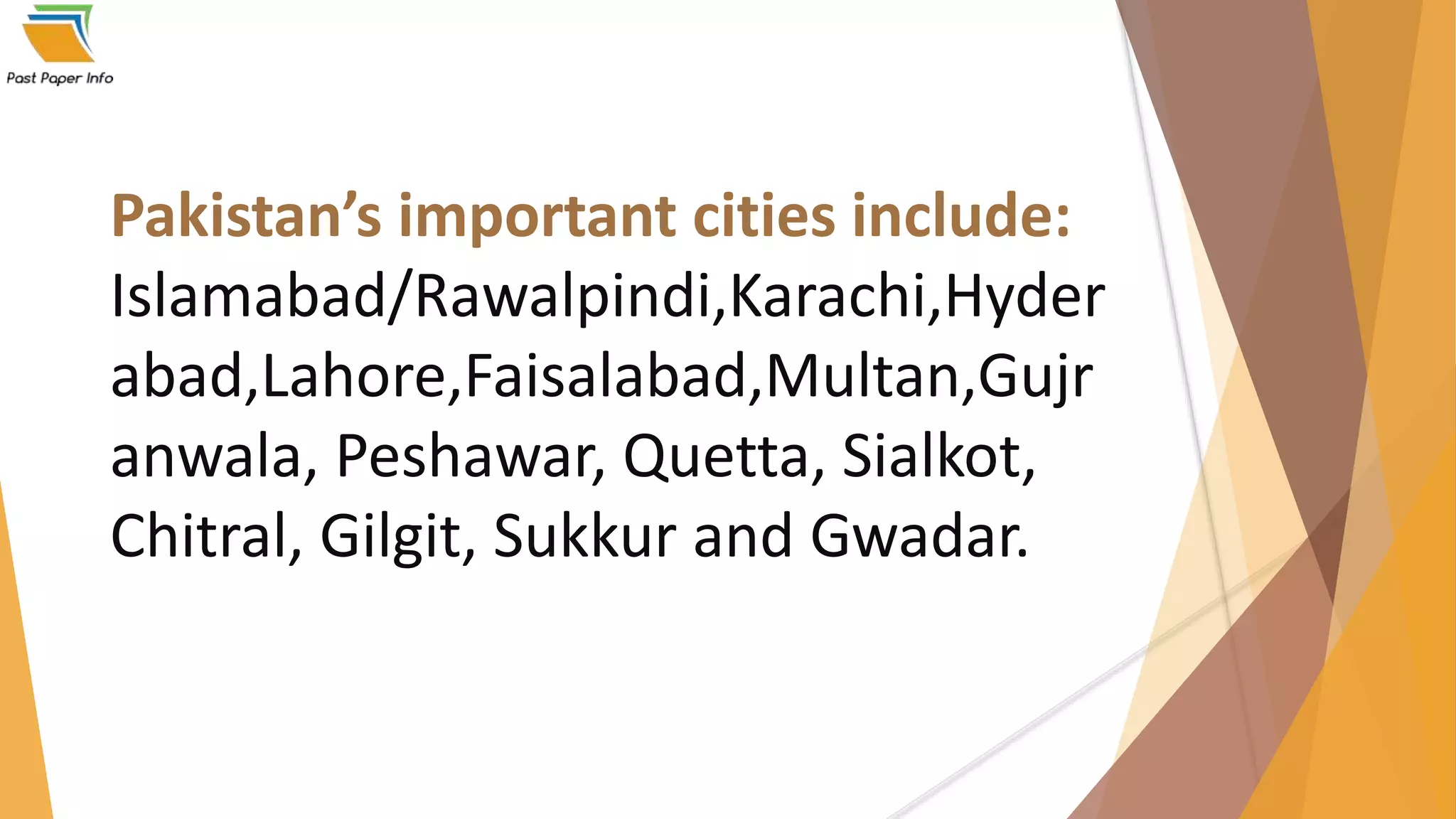 The natural topography of pakistan | PPTX