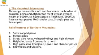 The natural topography of pakistan | PPTX