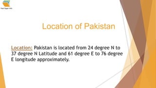 The natural topography of pakistan | PPTX
