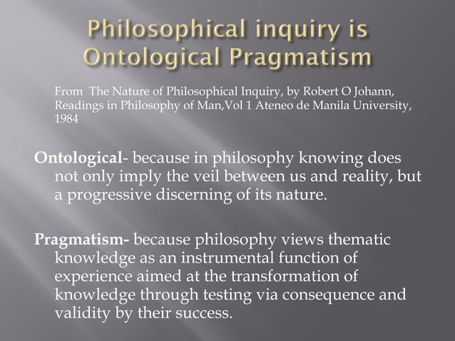 The nature.of philosophical inquiry | PPT