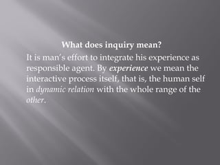 The nature.of philosophical inquiry | PPT