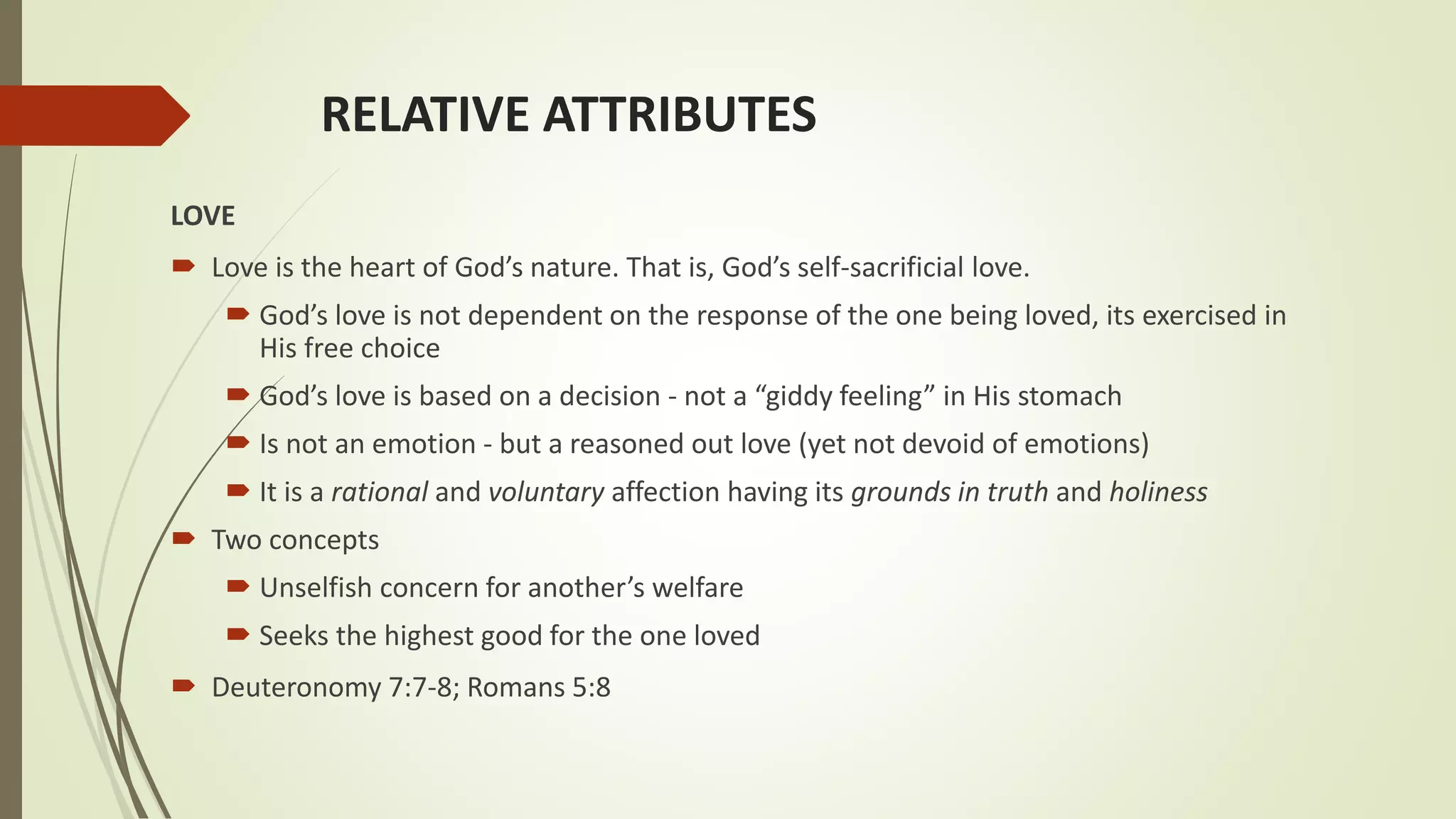 The nature and attributes of God | PPTX