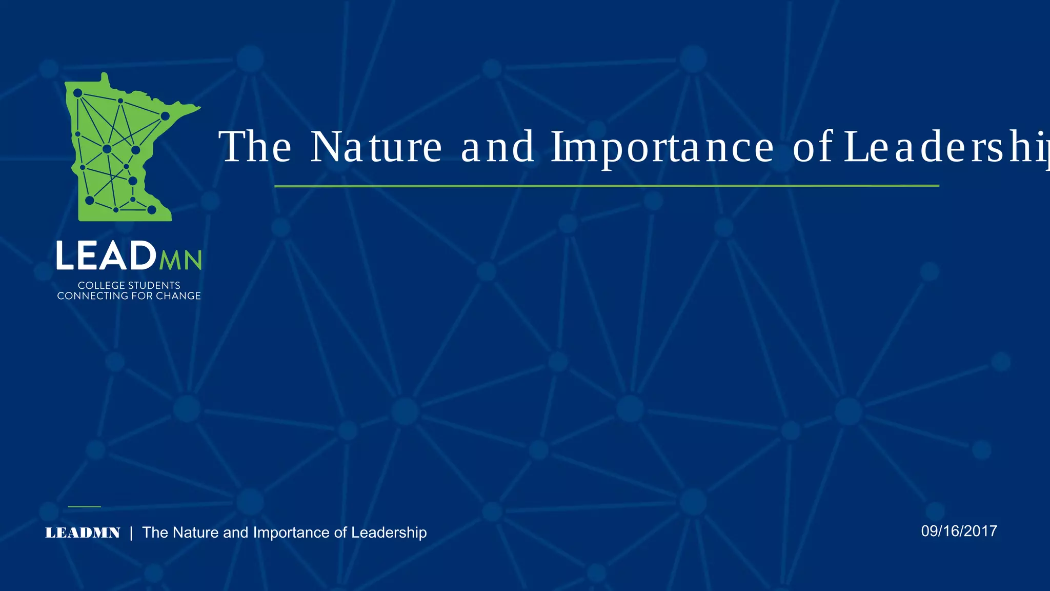 The Nature and Importance of Leadership | PPT | Careers