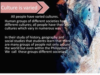 The nature and meaning of culture | PPTX