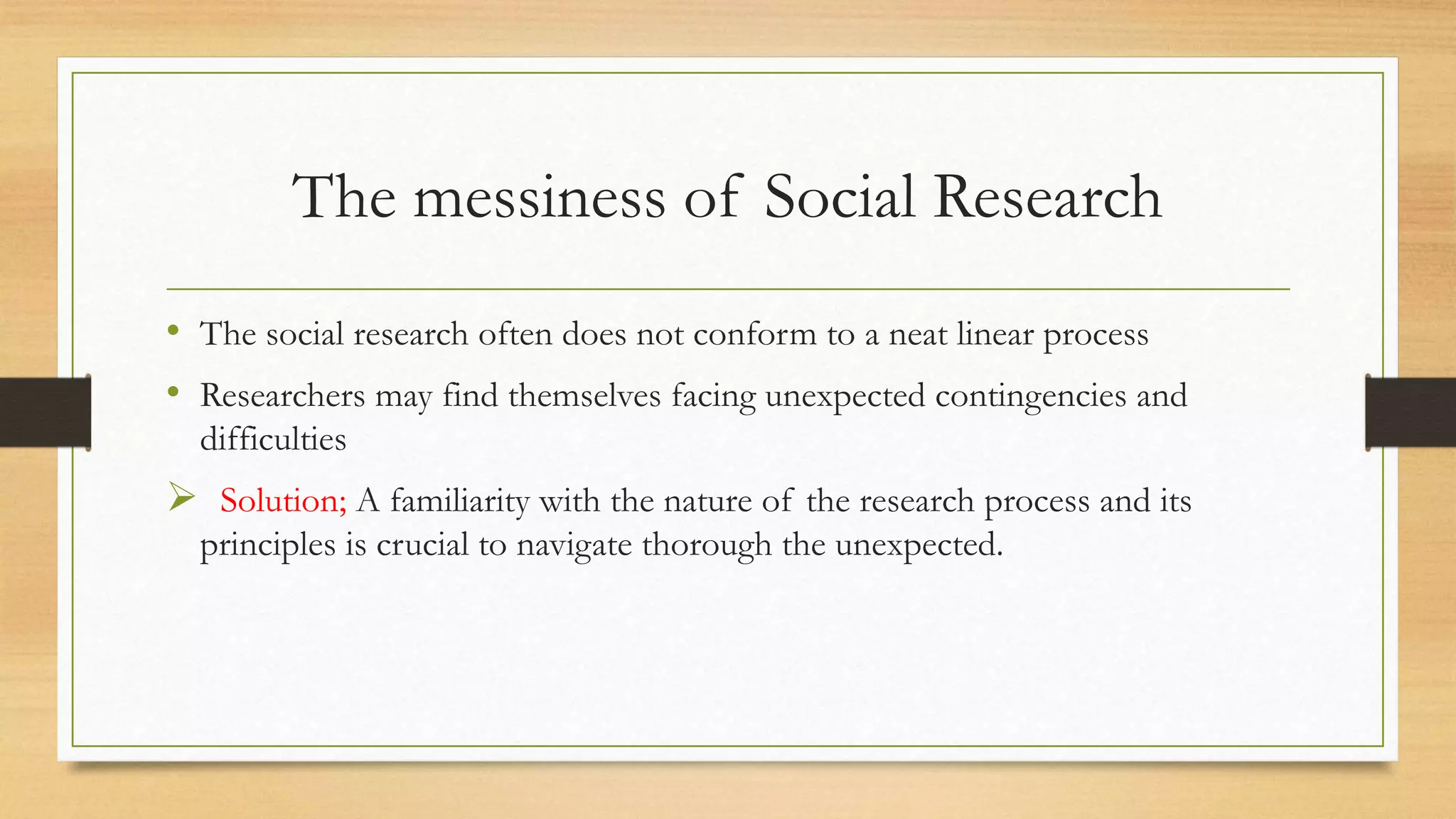 The nature and process of social research | PPTX