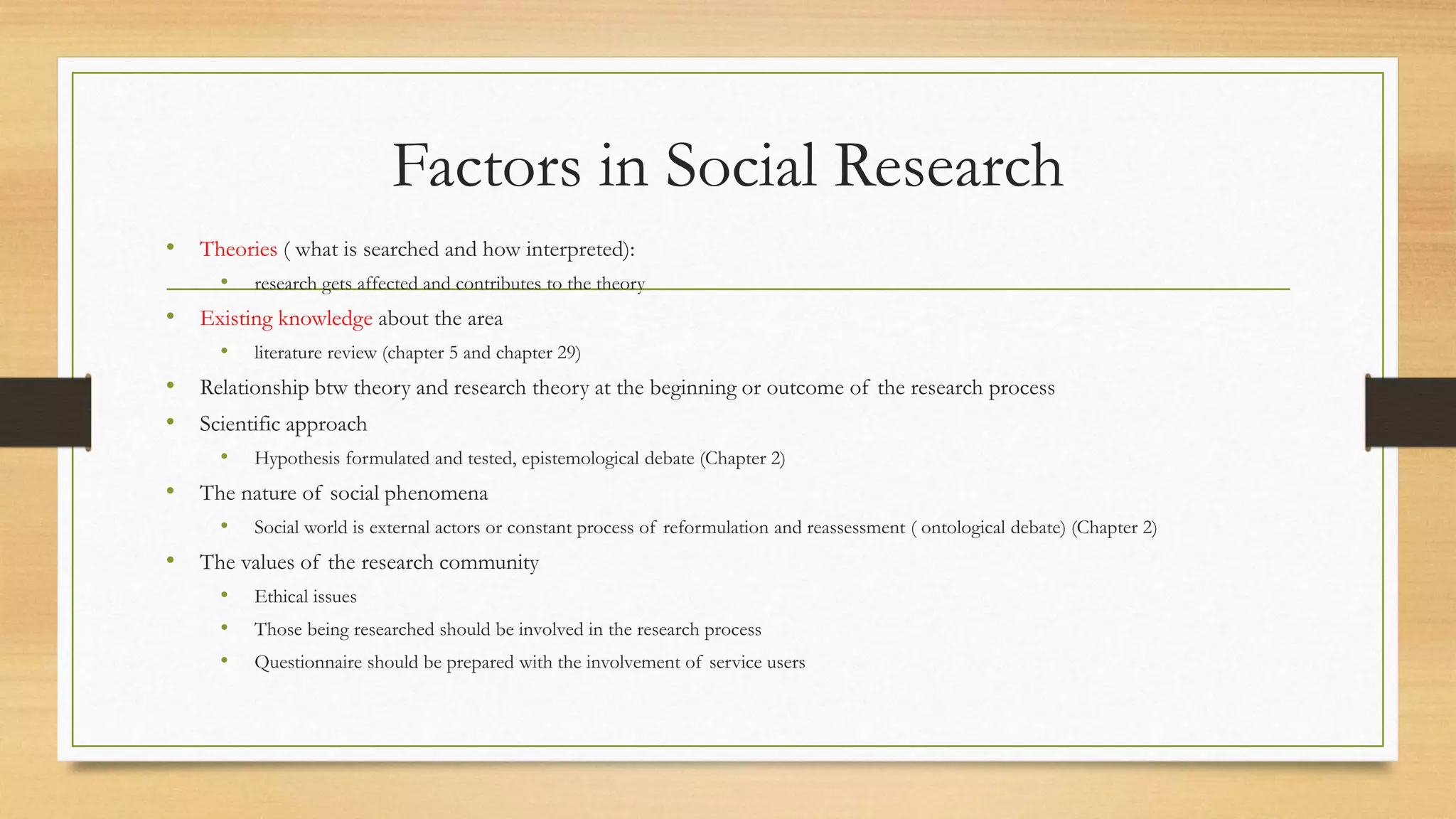 The nature and process of social research | PPTX