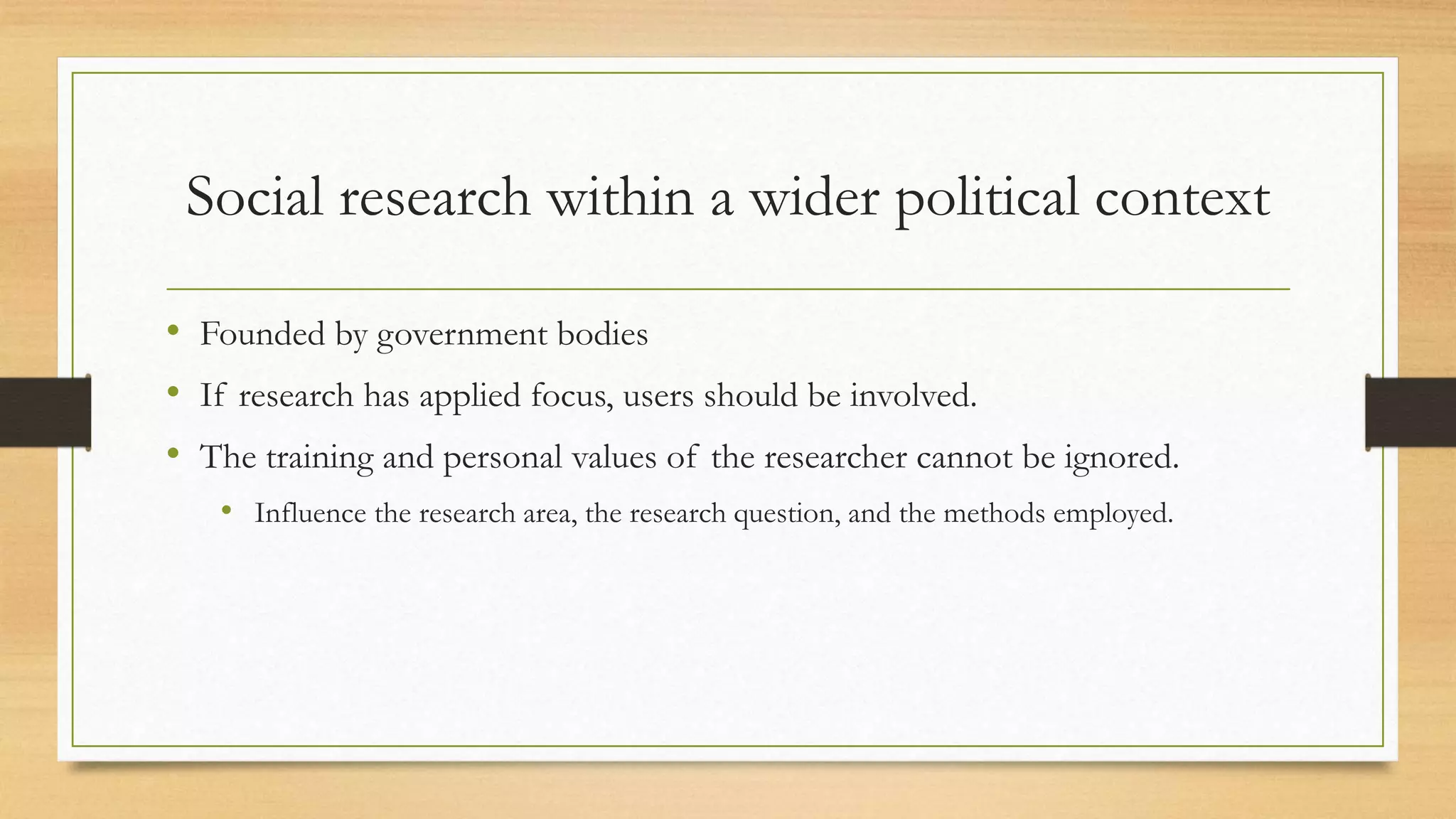 The nature and process of social research | PPTX