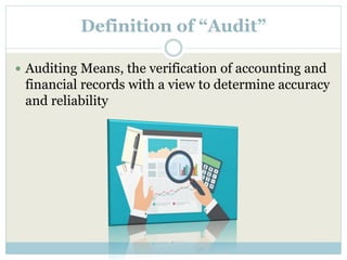 The nature and purpose of auditing | PPTX