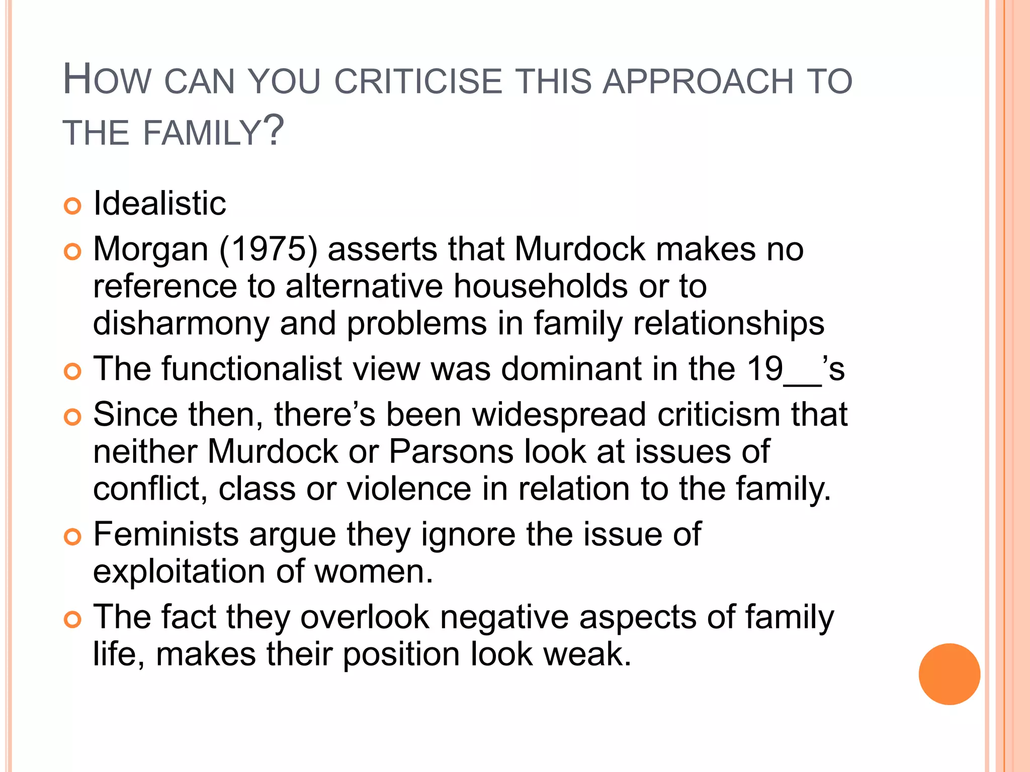 The nature and role of family in society | PPTX