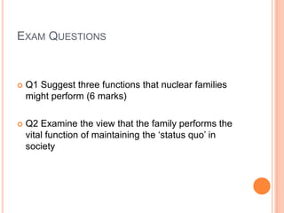 The nature and role of family in society | PPTX