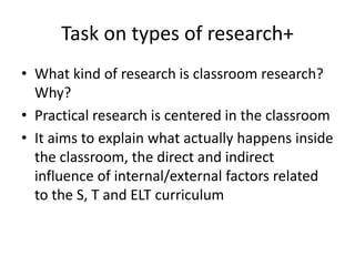 The nature and scope of research | PPTX