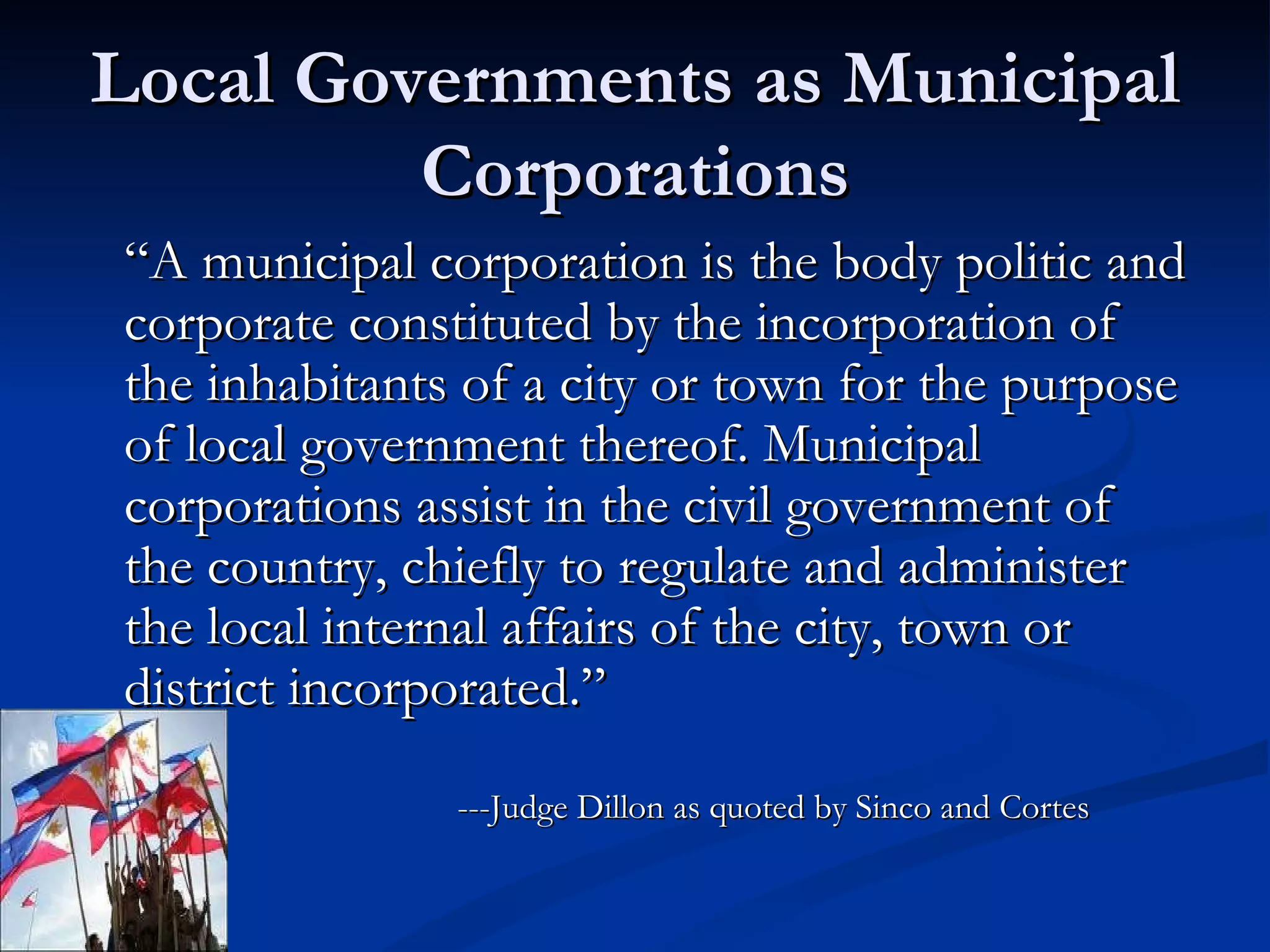 The Nature and State of Local Government | PPT