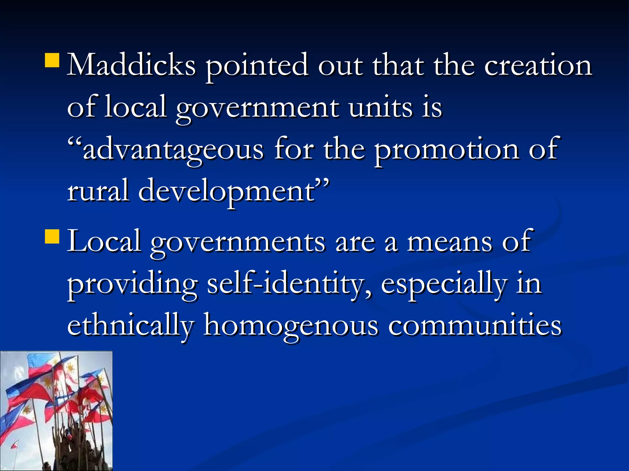 The Nature and State of Local Government | PPT