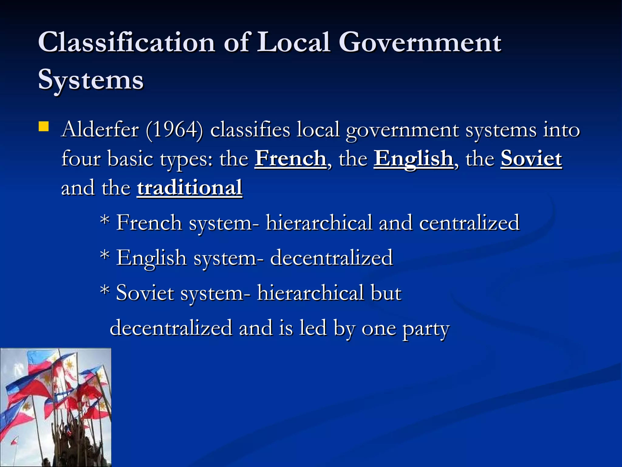 The Nature and State of Local Government | PPT