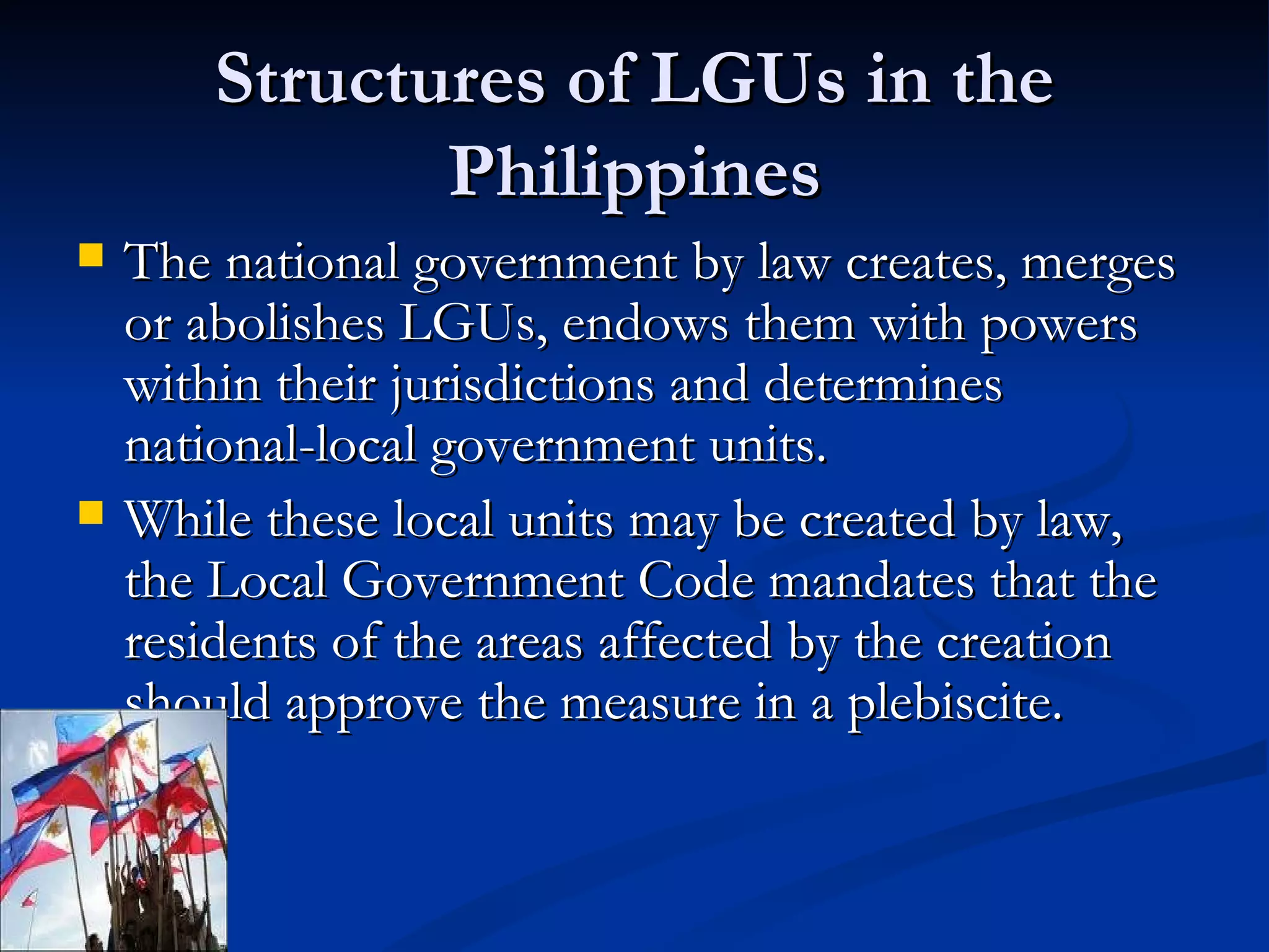 The Nature and State of Local Government | PPT