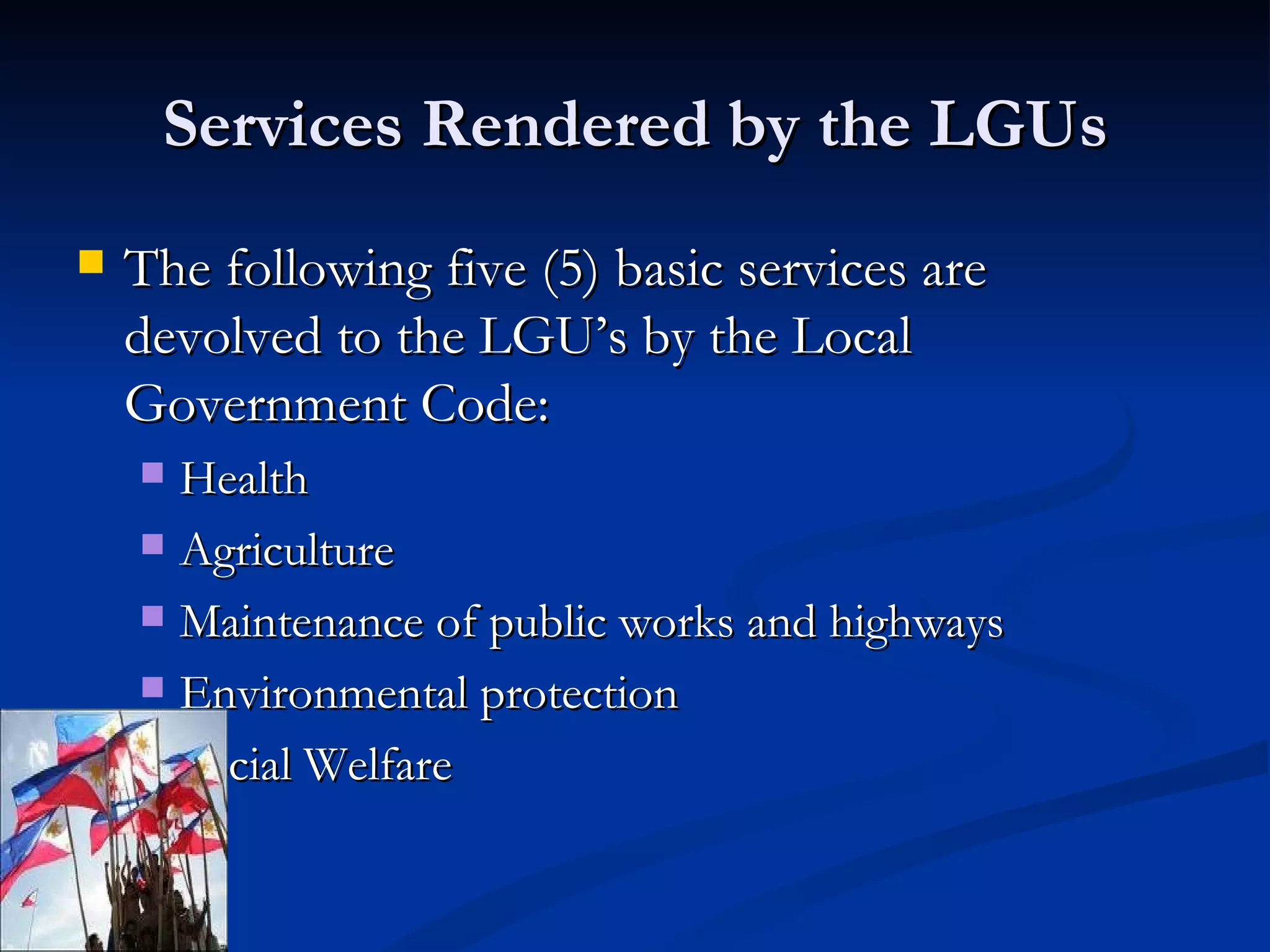 The Nature and State of Local Government | PPT