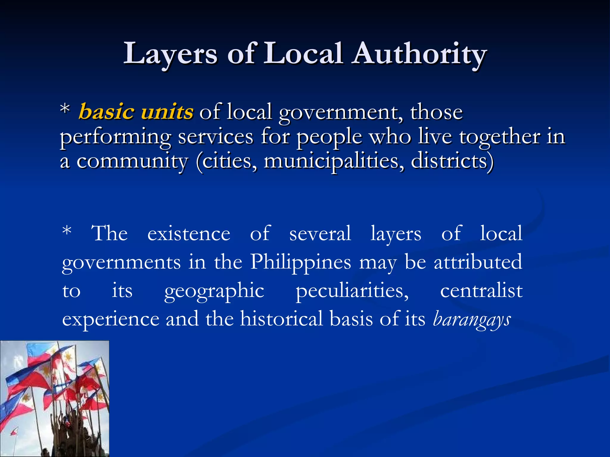 The Nature and State of Local Government | PPT