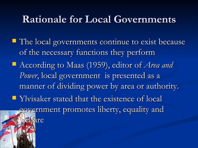 The Nature and State of Local Government | PPT