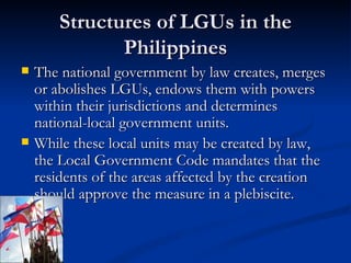 The Nature and State of Local Government | PPT