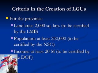 The Nature and State of Local Government | PPT