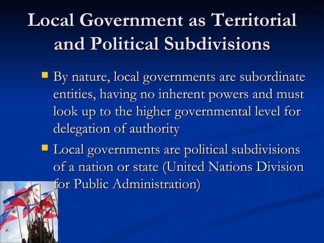 The Nature and State of Local Government | PPT