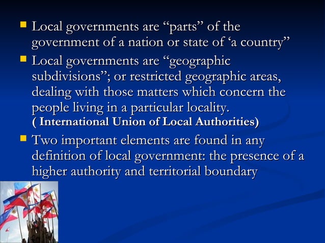The Nature and State of Local Government | PPT