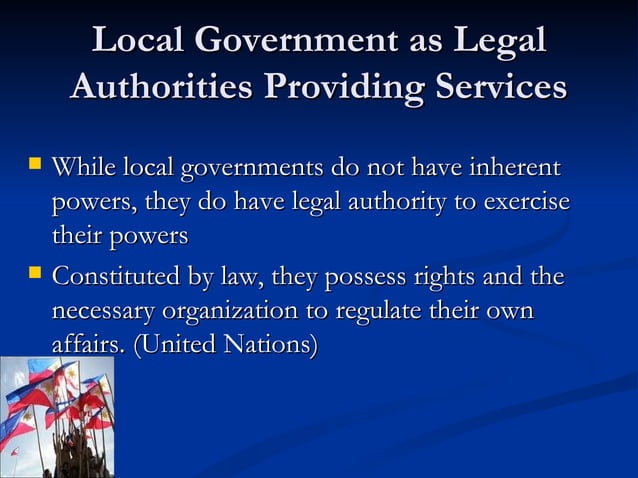 The Nature and State of Local Government | PPT