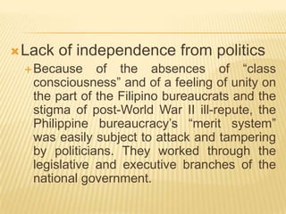 The nature of bureaucracy in the philippines | PPTX