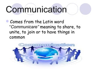 The nature of communication | PPT
