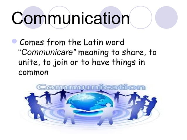 The nature of communication | PPT
