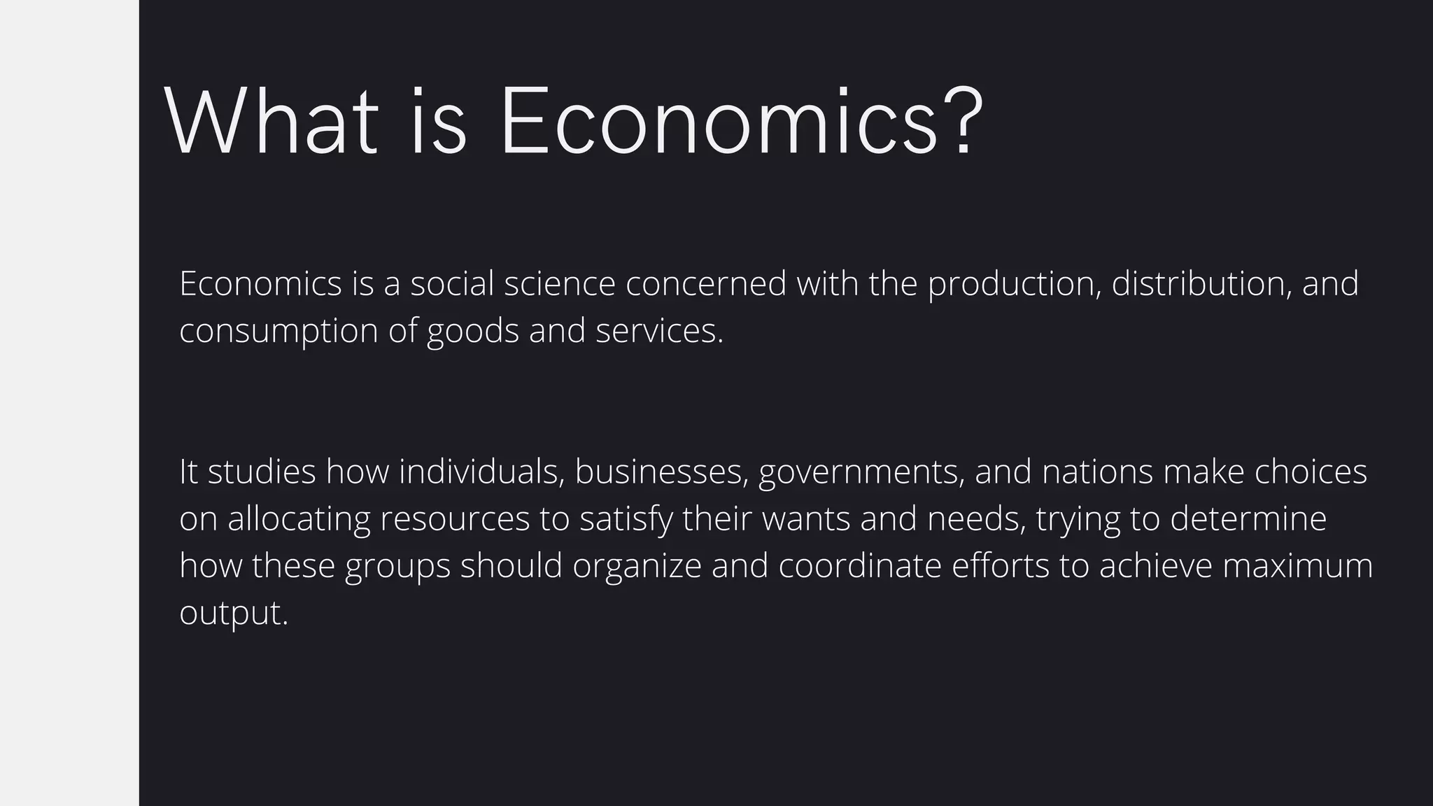 The Nature Of Economic Problem - Factors of Production | PDF