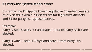 Philippine politics and Governance for Grade 11 The Nature of Elections ...