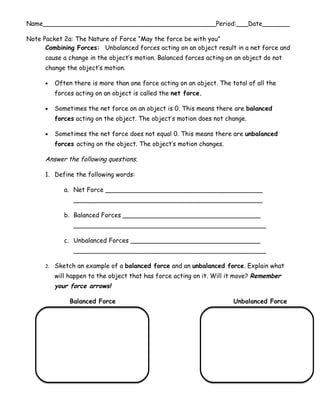 The nature of force 1 | DOC