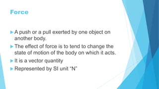 The nature of force | PPTX
