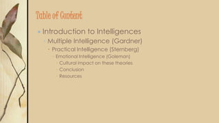 The nature of intelligence 1 | PPT