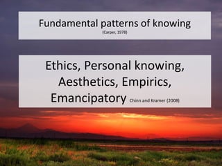 The nature of knowledge 2014 | PPT