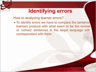 The nature of learner language | PPT