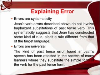 The nature of learner language | PPT