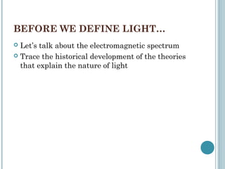 The nature of light | PPT