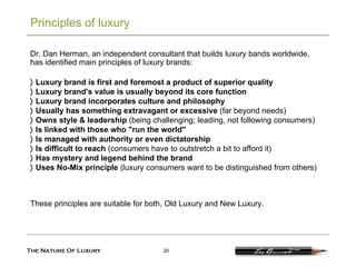 The Nature Of Luxury | PPT