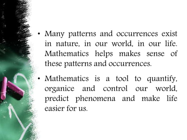 The Nature of Mathematics | PPTX | Geography | Science