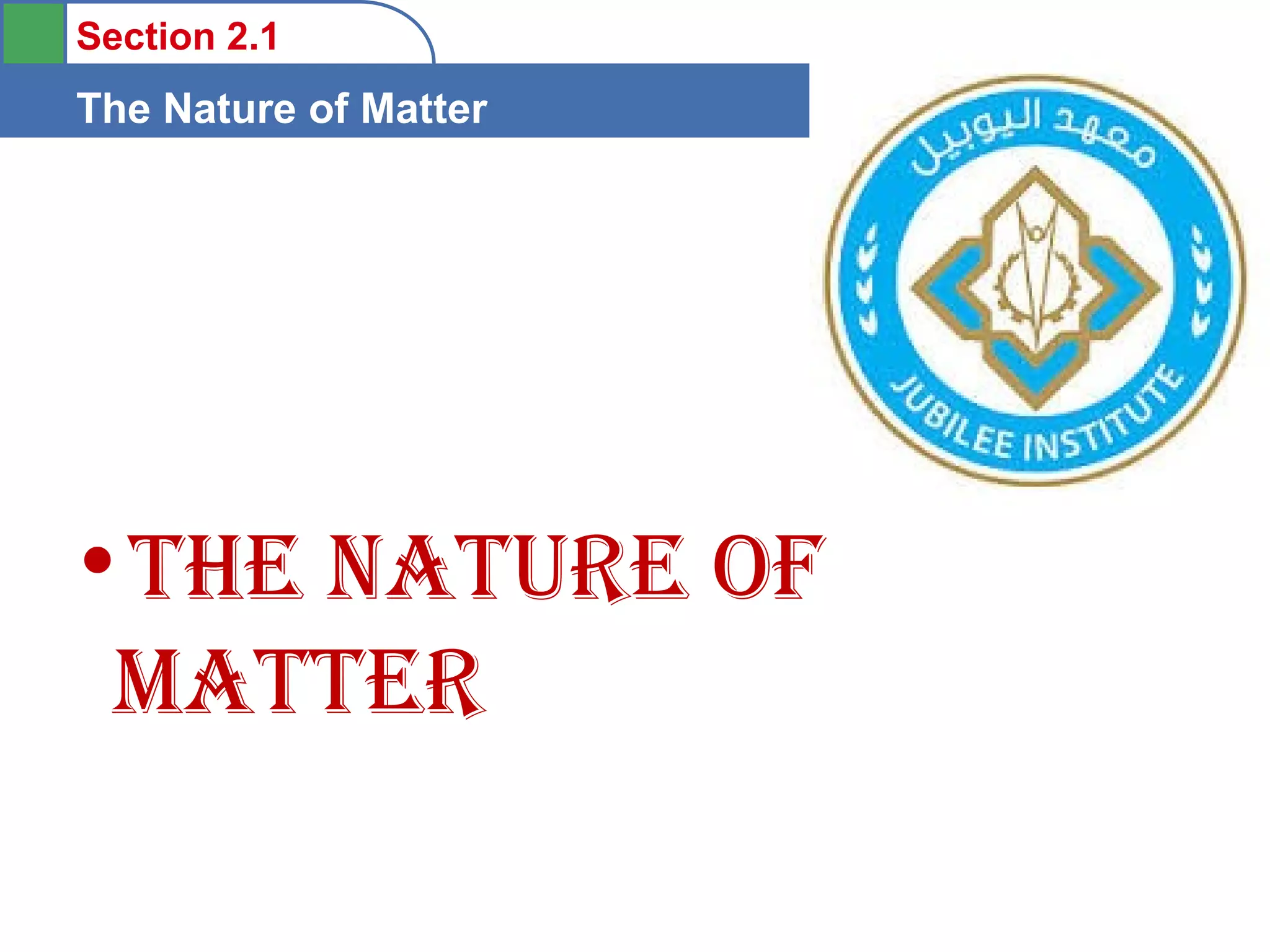 The nature of matter | PPT