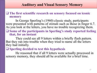 The nature of memory and encoding | PPTX