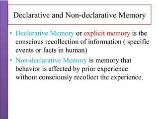 The nature of memory and encoding | PPTX