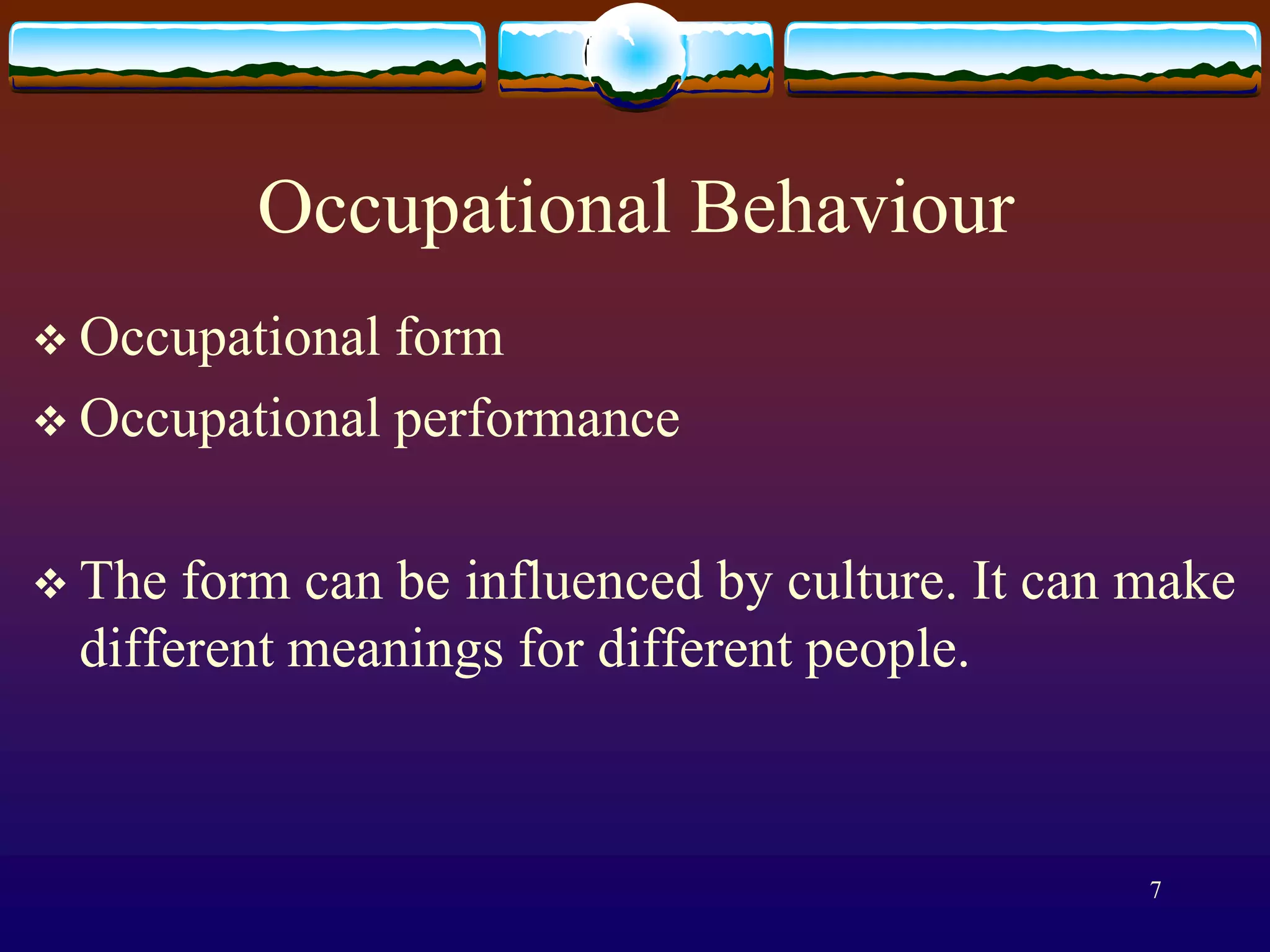 The nature of occupations 2002 | PPT