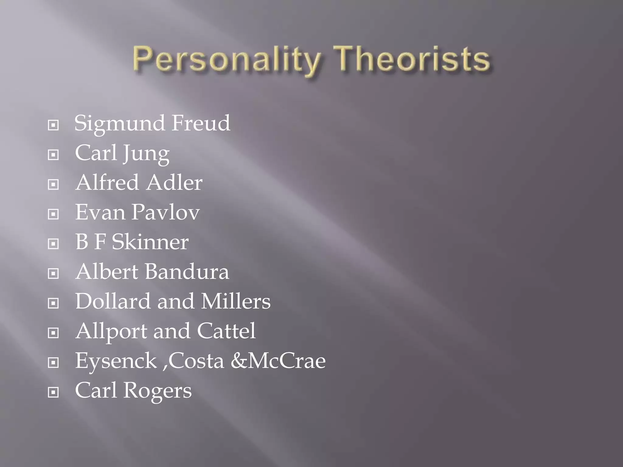 The nature of personality | PPTX