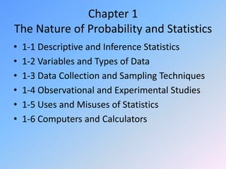 The nature of probability and statistics | PPTX