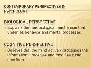 The Nature of Psychology | PPTX